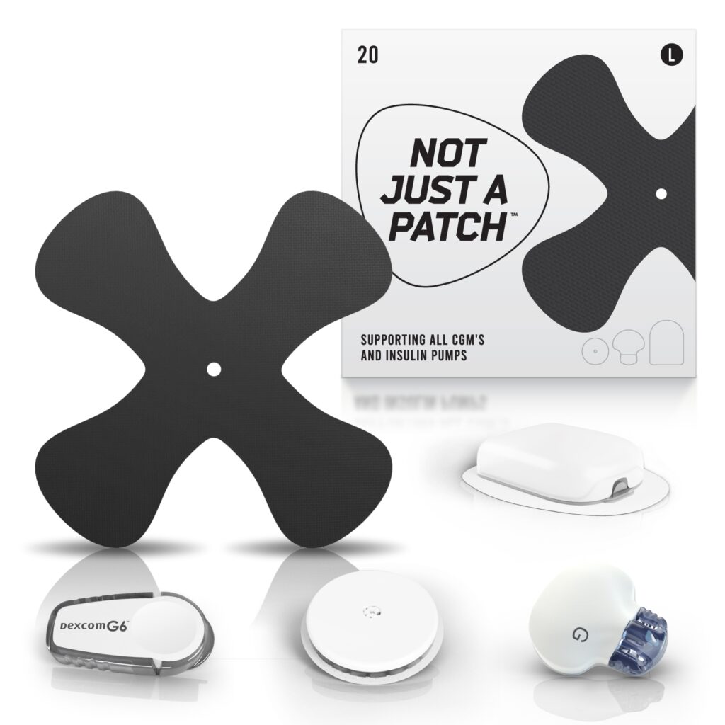 Buy Black X-Patches for CGMs [20 Pack] | Not Just a Patch