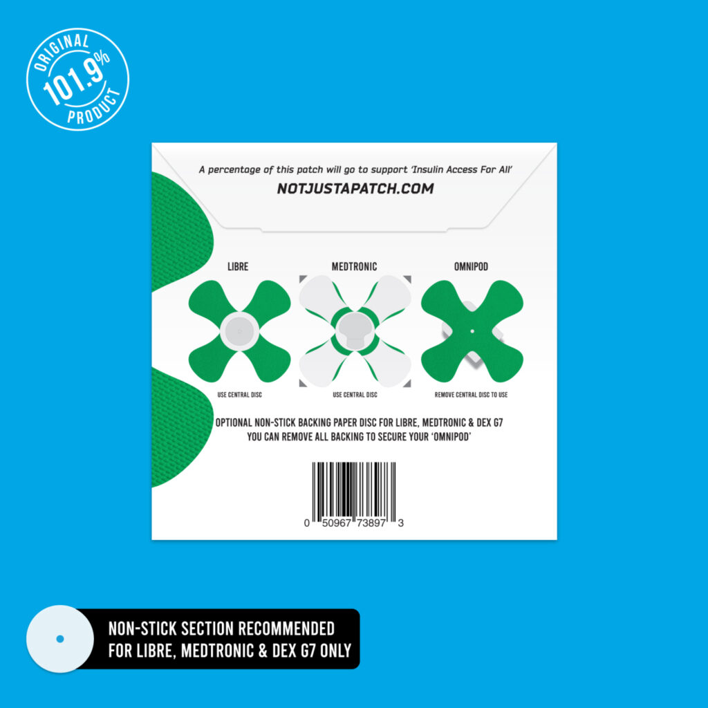 Buy Green X-Patches [20 Pack] CGM Cover | Not Just a Patch