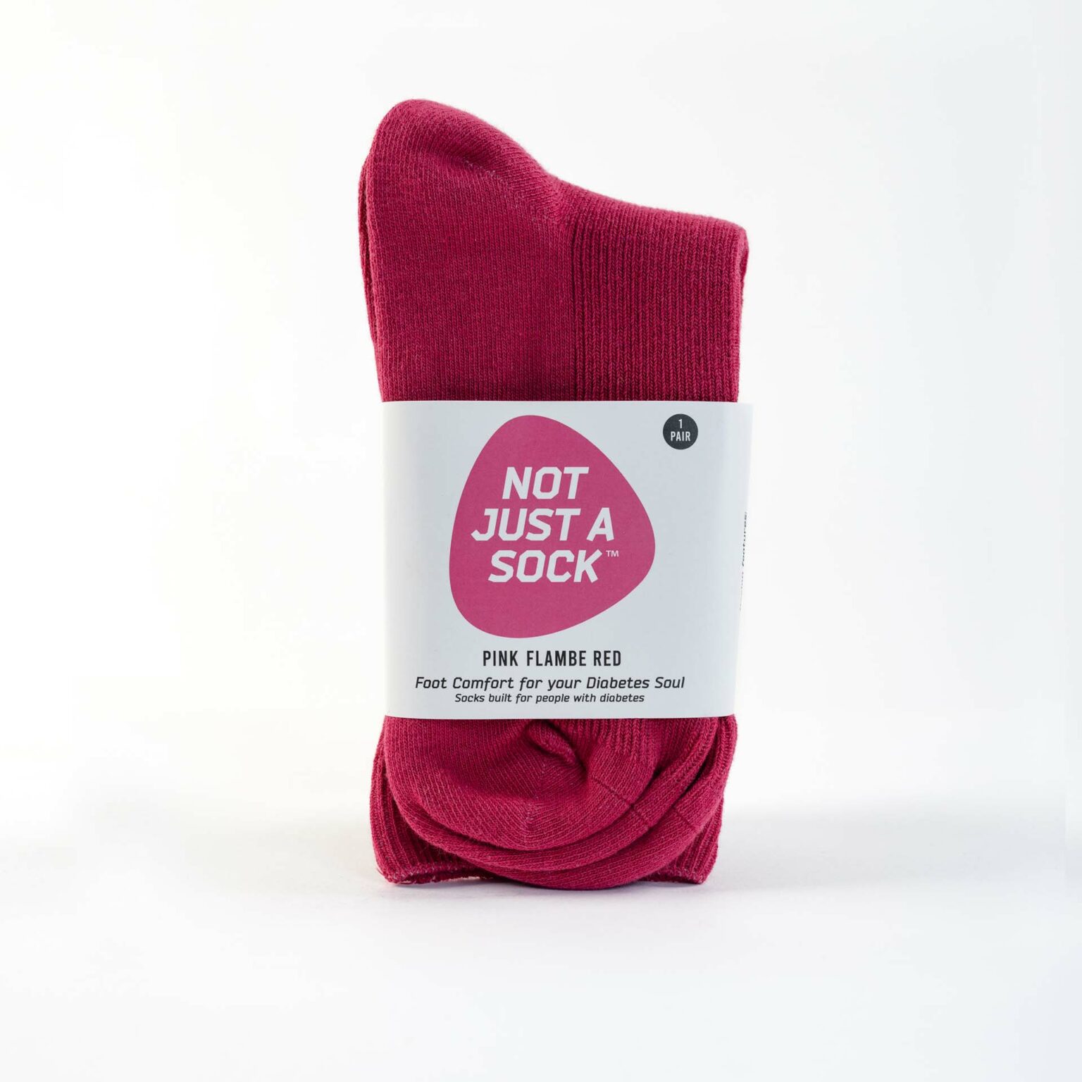 Not Just a Sock - Pink Flambe Red | Not Just a Patch