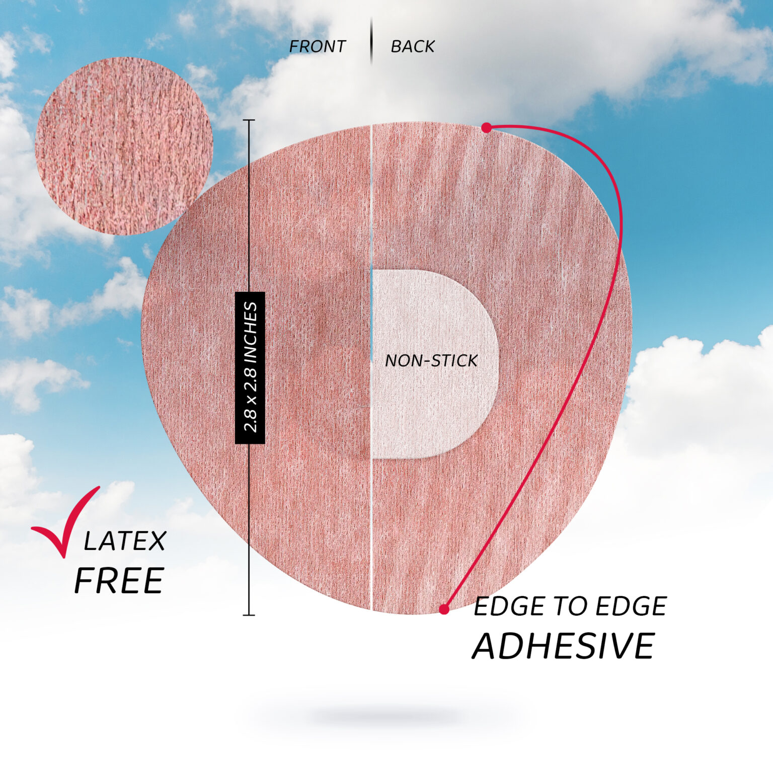 Air Patches for Dexcom G7, ONE+, Stelo CGM - Brown - 20 pack | Not Just ...