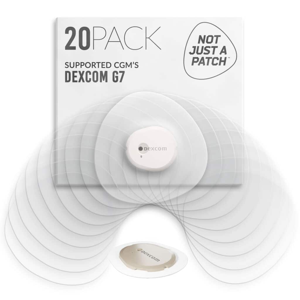 Clear Patches for Dexcom G7, ONE+, Stelo CGM | 20 pack | Not Just a Patch